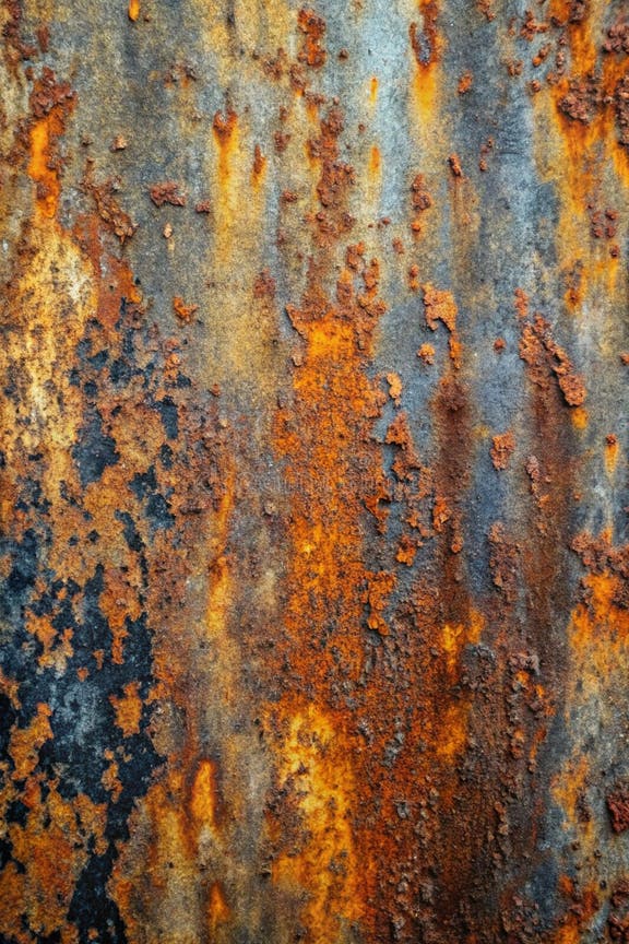 Aged Gradient Rust Surface with Grey and Black Stock Illustration ...