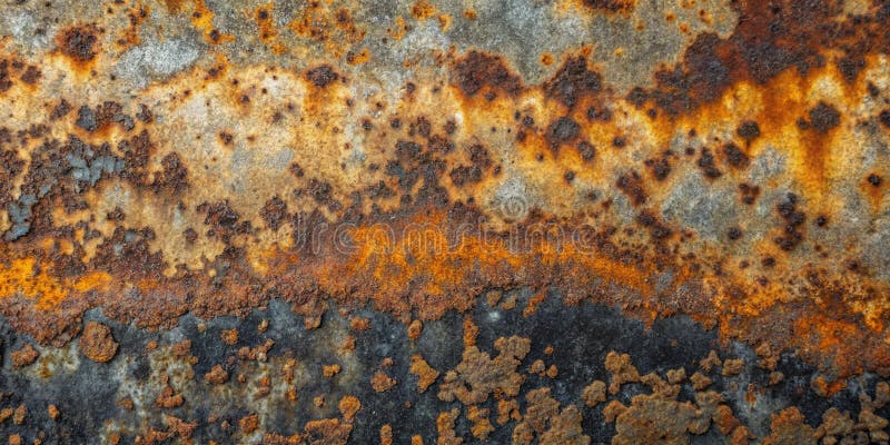 Aged Gradient Rust Surface with Grey and Black Stock Illustration ...