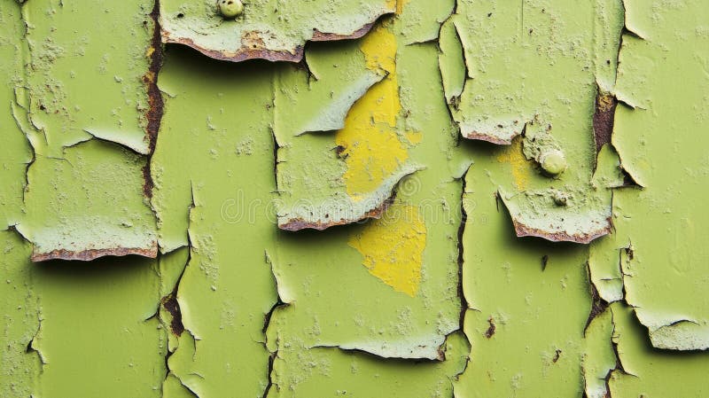 Aged Green Paint Peeling on Rustic Surface Texture Stock Photo - Image ...