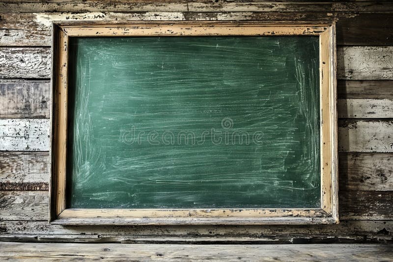 Aged Green Slate Blackboard. the Chalkboard is Blank and Has a Green ...