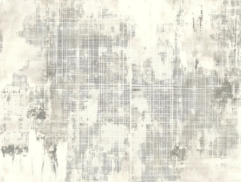 Aged Halftone Newspaper Texture with Dotted Pattern. Monochrome Vintage ...