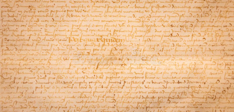 Aged Handwritten Manuscript Text. Calligraphy on Old Paper, Vintage ...