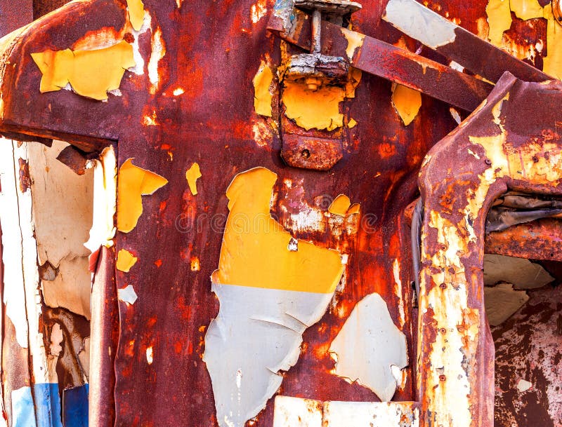 Aged Iron Metal in Rusty Texture Stock Image - Image of dirty, pattern ...