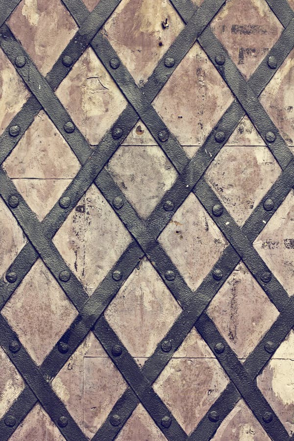 Aged Iron Texture Tiles. Metal Texture Pattern Stock Photo - Image of ...