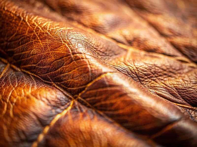 Aged Leather Texture Background a TiltShift Perspective on Rustic Charm Stock Illustration ...