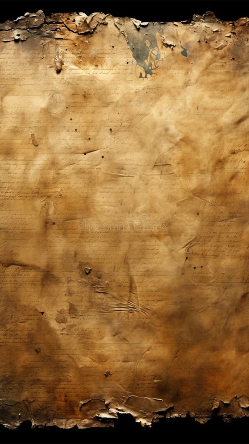 Aged Manuscript Texture with Weathered, Shadowy Edges. Stock ...