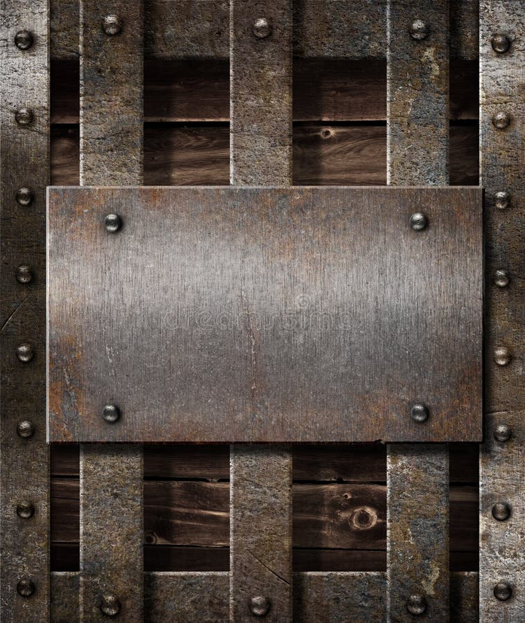 Aged Metal Shield Set Isolated Stock Image - Image of heraldic ...