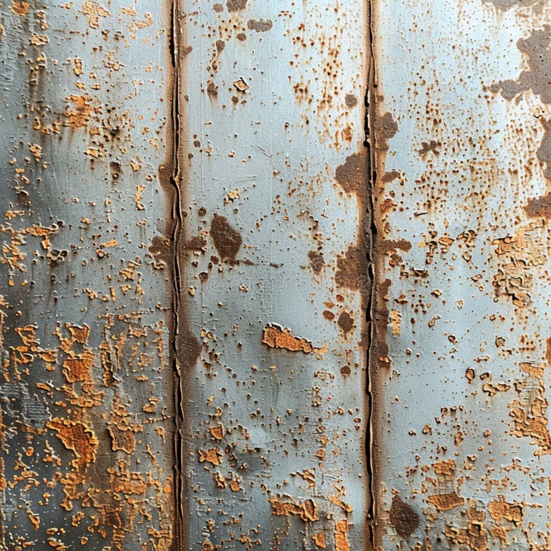 Aged Metal Wall Texture Showcases Character with Rust Streaks Stock ...