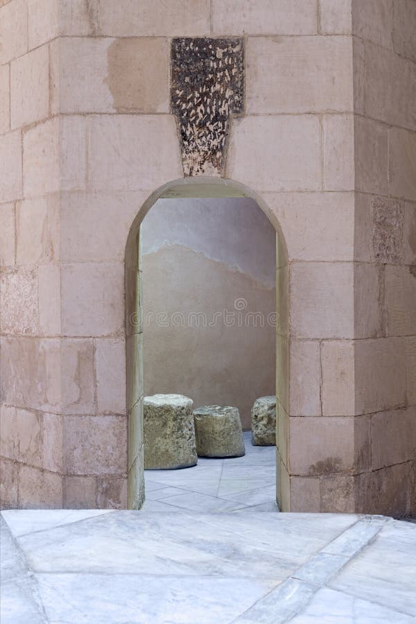 Aged Narrow Vaulted Passage and Stone Bricks Wall Stock Photo - Image ...