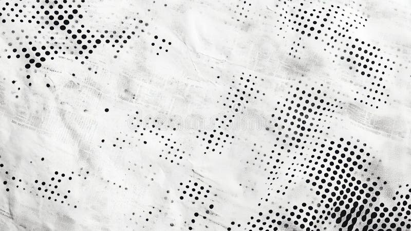 Aged Newspaper Halftone Abstract Dotted Texture Background Stock ...