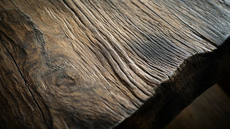 Aged Oak with a Rugged Surface and Varied, Natural Grain Patterns Stock ...