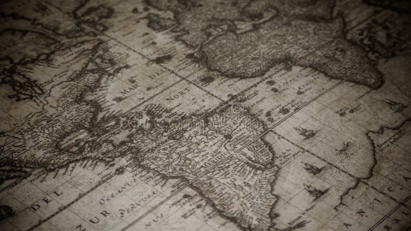 Aged world map stock illustration. Illustration of earth - 6308758