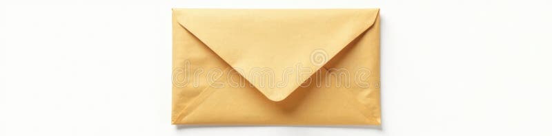 Aged Paper Envelope, Front View, Sealed, White Background, Texture ...
