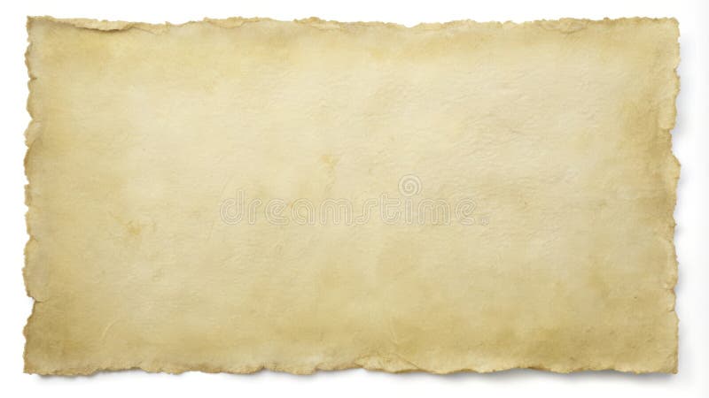 Aged Paper Texture a Blank, Irregularly Shaped Sheet with Tattered ...
