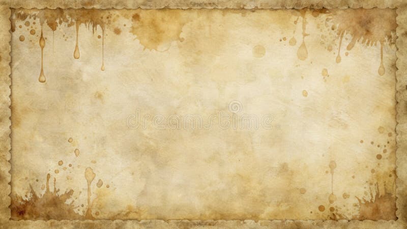 Aged Paper Texture with Splashes and Stained Edges, Ideal for Vintage ...