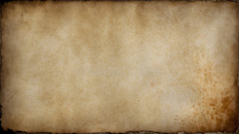 Aged Parchment Paper with Stains and Irregular Edges for Vintage Design ...