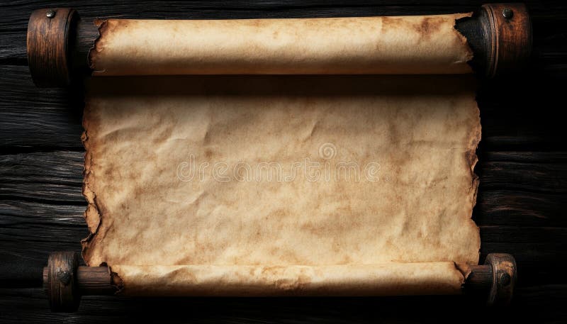 Aged Parchment Scroll Vintage Texture Background with Antique Charm ...