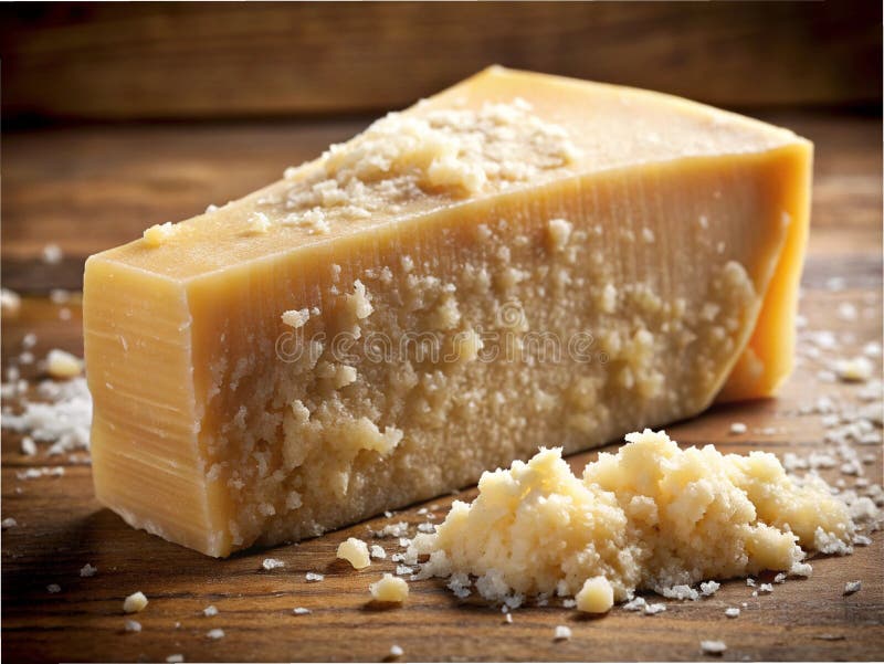 Aged Parmesan with Crystalline Texture Stock Illustration ...