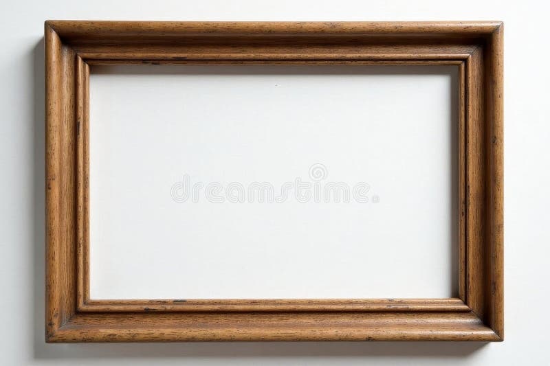 Aged, Rectangular Wooden Picture Frame, Canvas Removed Ideal for Art ...