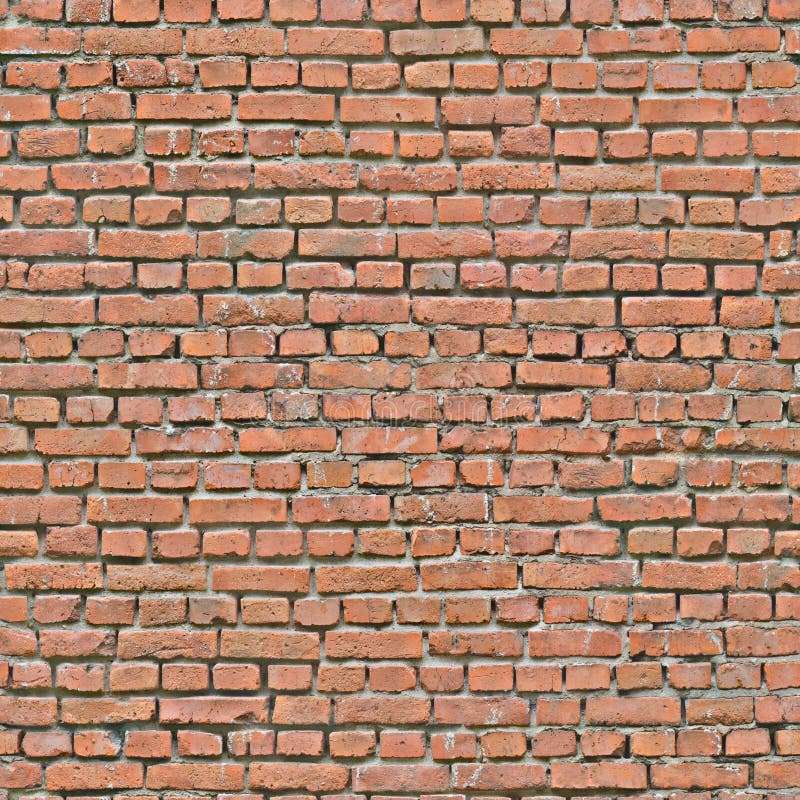The Wall is Made of Red Brick .Texture or Background. Stock Photo ...