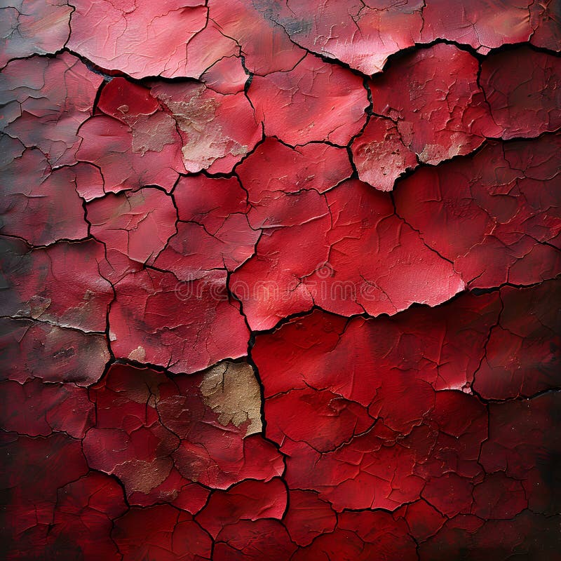 Aged Red-Maroon Canvas Texture with Cracked Surface Stock Illustration ...