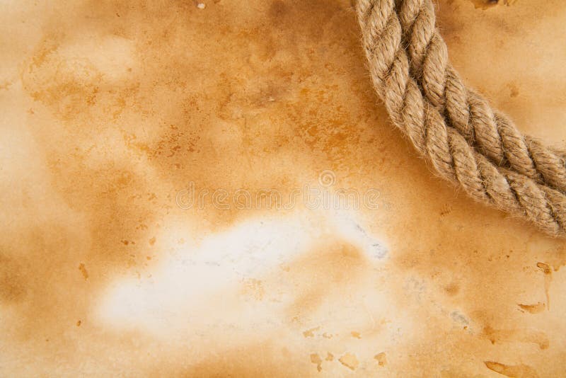 Aged rope and old paper stock photo. Image of texture - 47308744