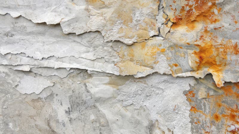 Aged Rustic Wall Texture with Peeling Paint and Rust Stains Stock Image ...