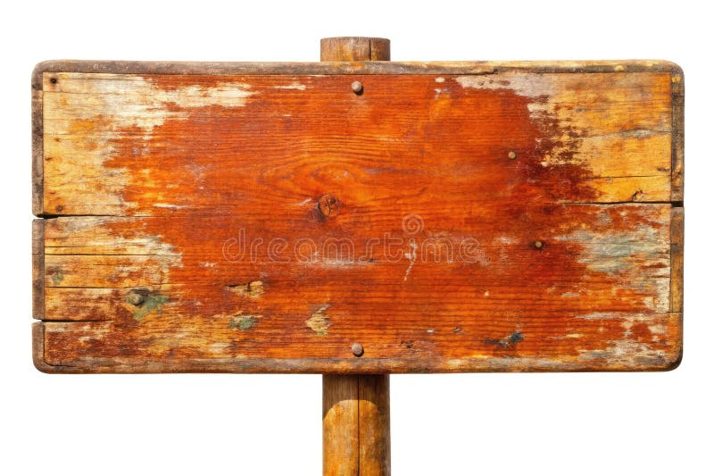 Aged Rustic Wooden Sign Blank Rectangular Template for Vintage Designs ...