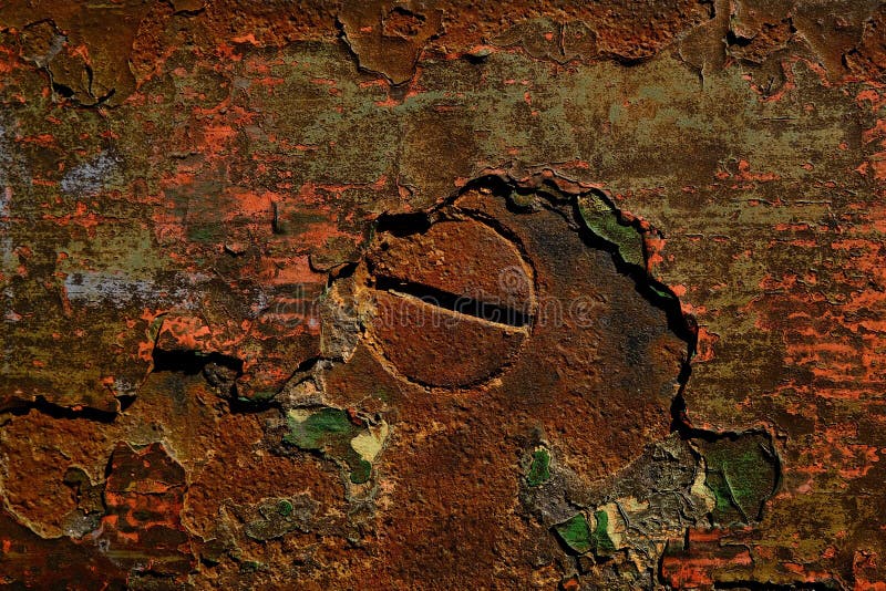 Aged, Rusty Surface with an Attractive Patina of Rust Stock Image ...