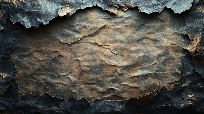 Aged Scroll Edge Grunge Parchment Paper Texture Background Frame with ...