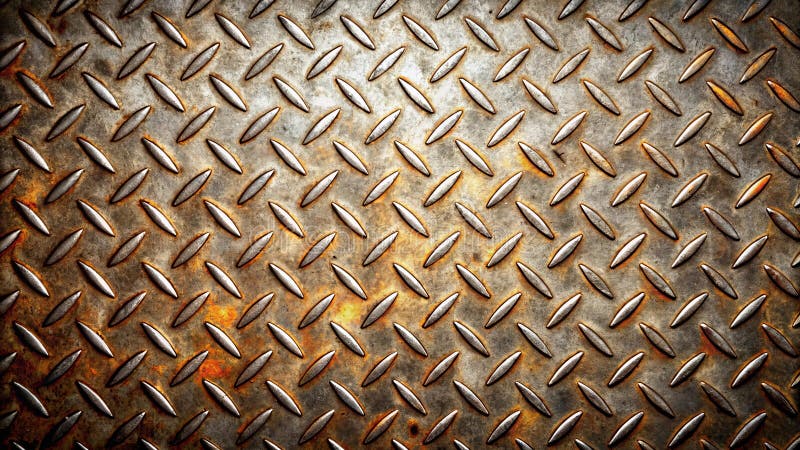Aged Steel Diamond Plate Texture Rustic Metal Background. Generative AI ...