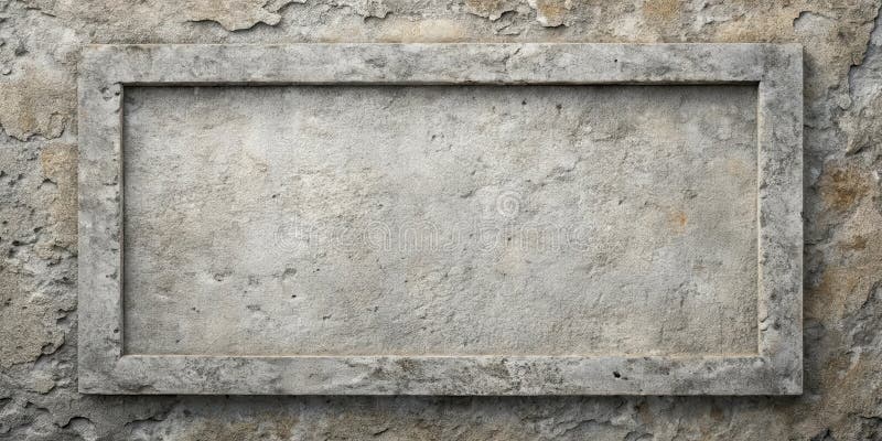 Aged Stone Frame on Weathered Wall, Ideal for Text or Image Overlay ...