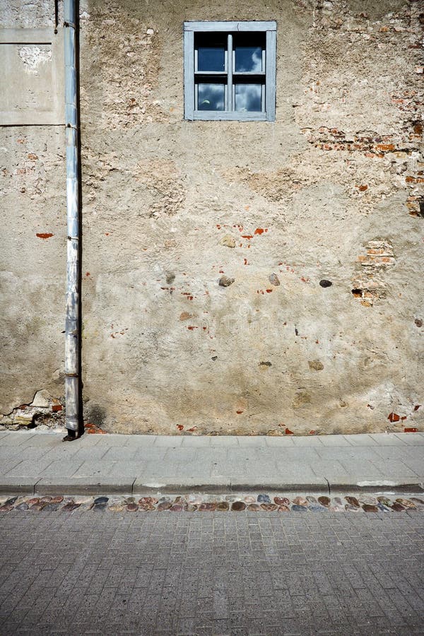 Aged street wall stock photo. Image of rainpipe, brick - 32910758