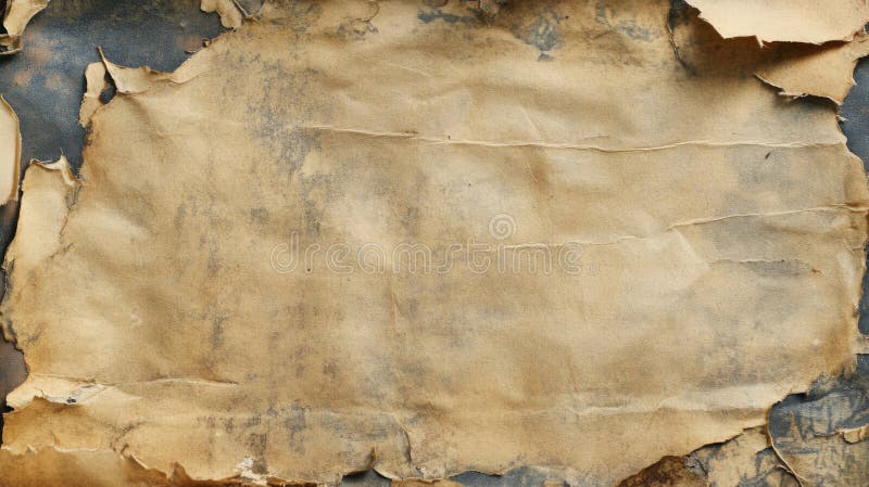 Aged and Tattered Paper Texture with Faded Ink Stains Stock ...