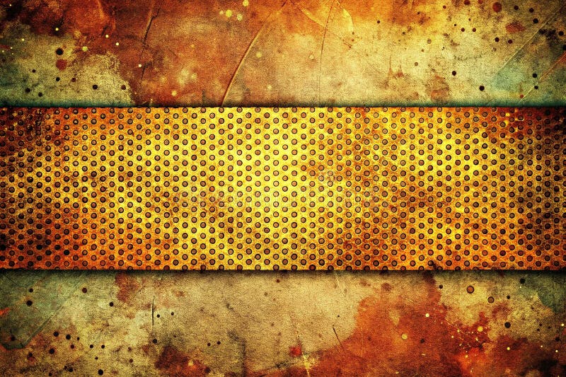 Aged Textured Banner with Rough Edges and Halftone Dots a Grunge Design ...