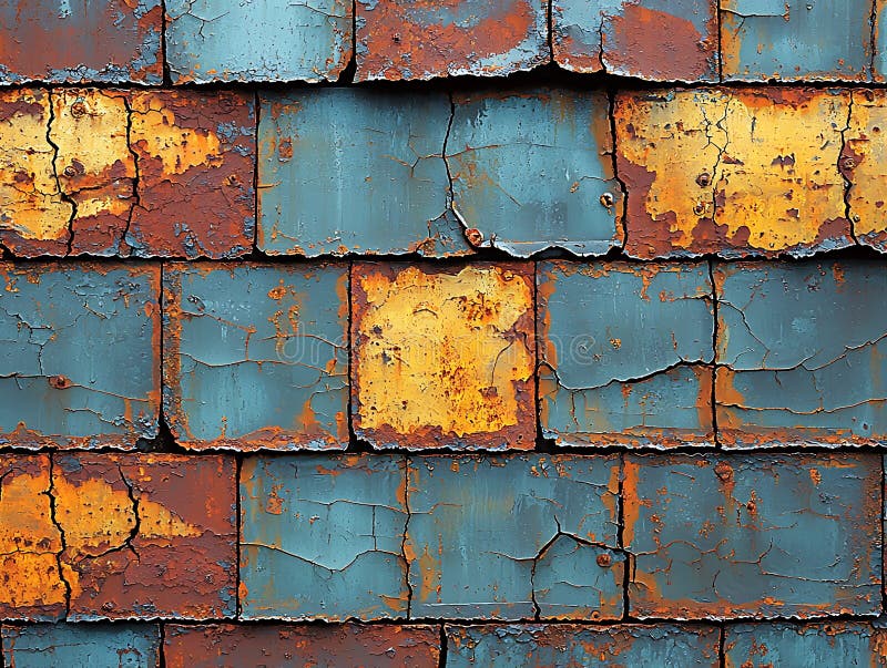 Aged Tiles Cracked Texture Rust Faded Color Stock Photos - Free ...