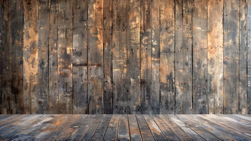 Aged Timber Backdrop with Rustic Charm in Natural Light for Creative ...