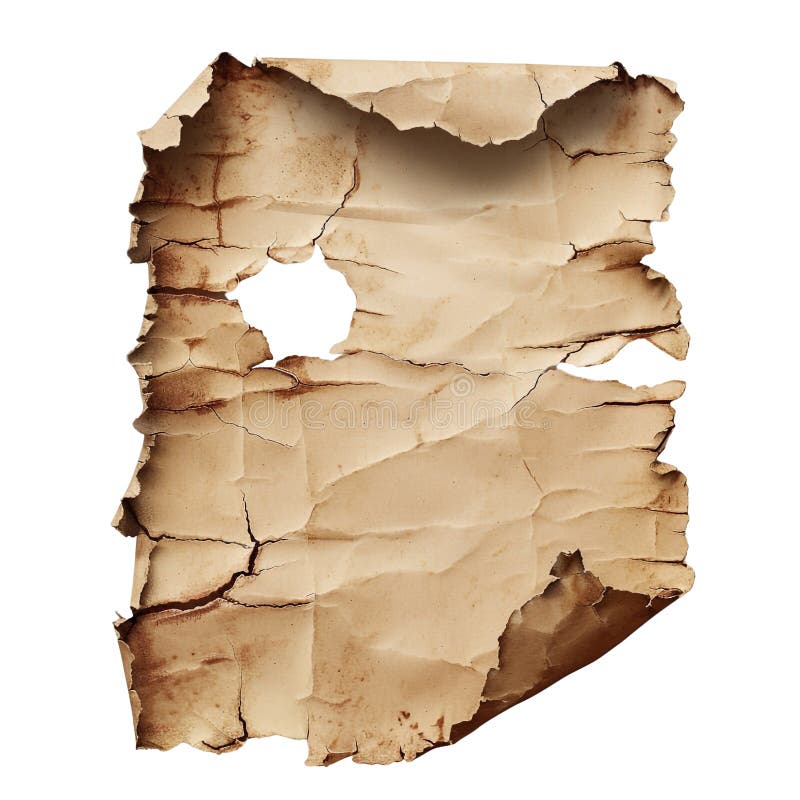 Aged Torn Paper Texture stock photo. Illustration of retro - 348287002