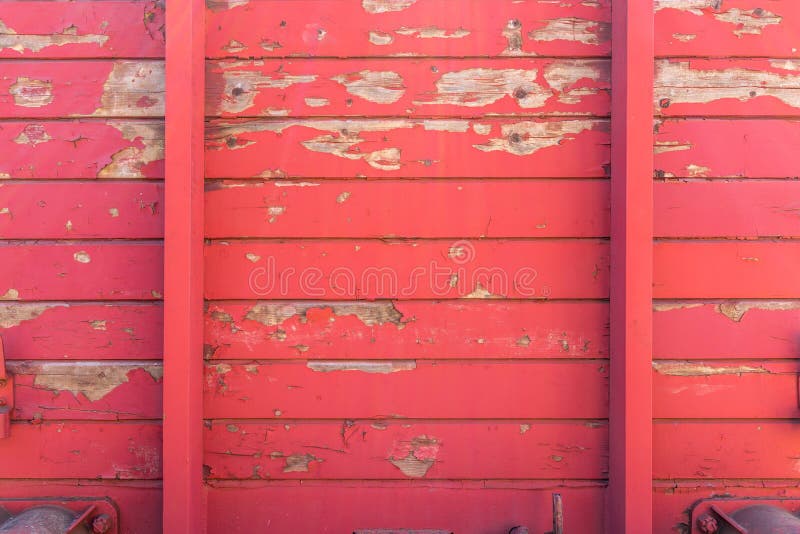 Aged Vintage Peeling Red Paint Wooden Wall As Background Stock Image ...