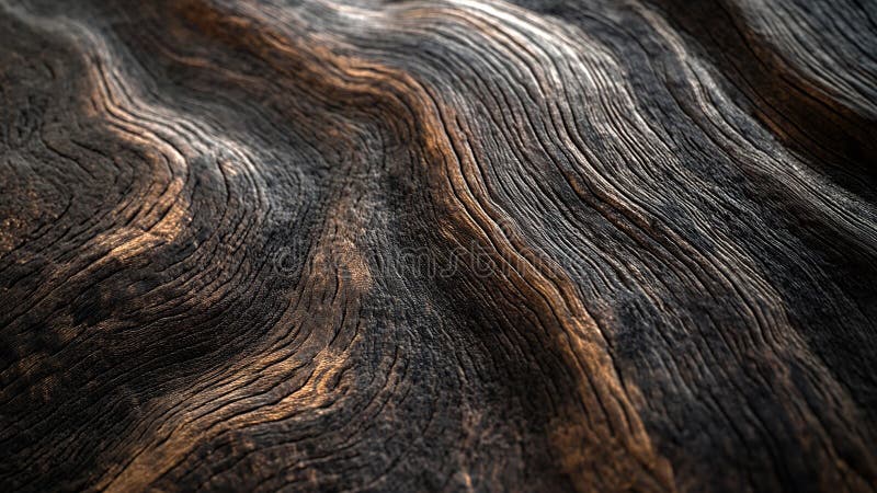 Aged Walnut with a Rugged, Textured Appearance and Visible Grain ...