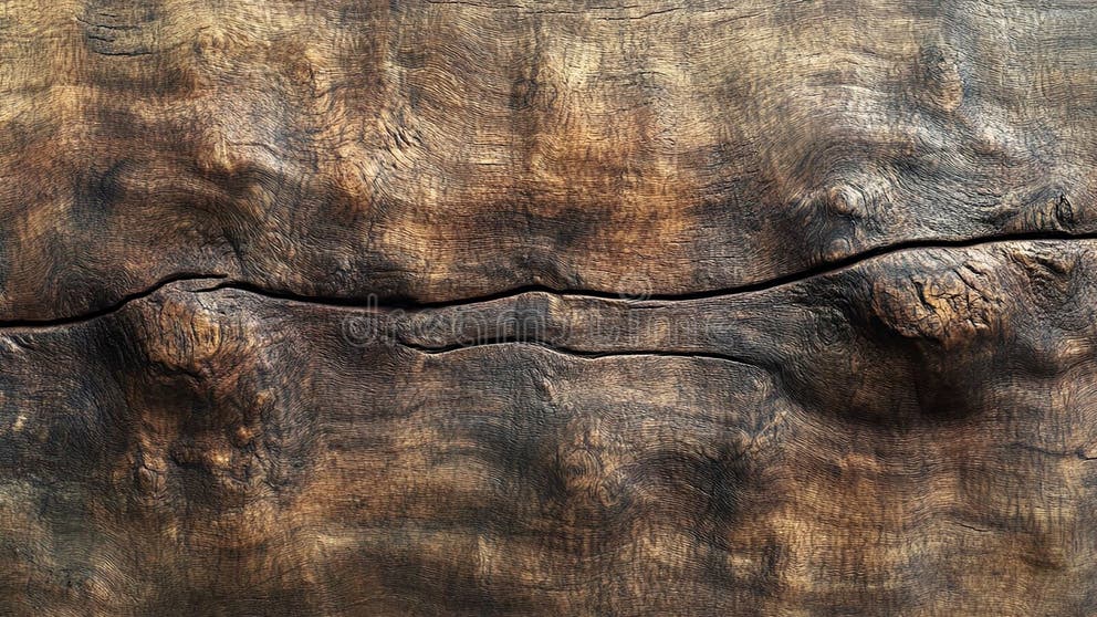 Aged Walnut with a Rugged, Textured Appearance and Visible Grain ...