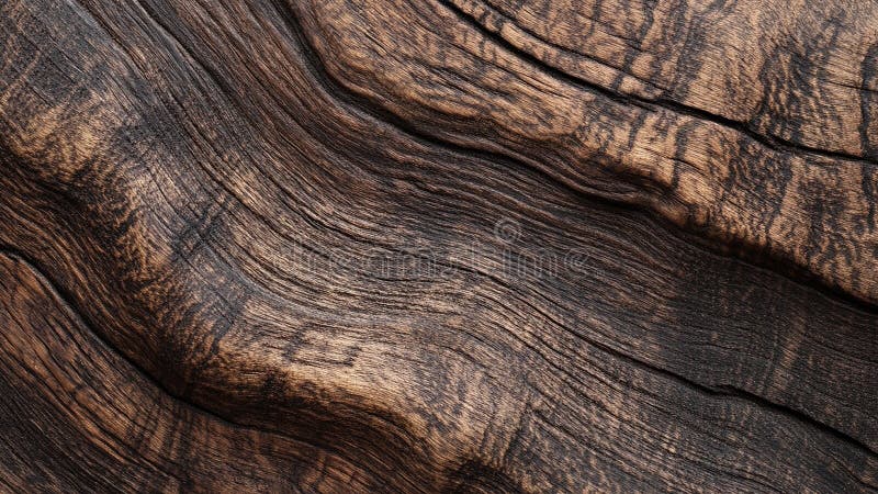 Aged Walnut with a Rugged, Textured Appearance and Visible Grain ...