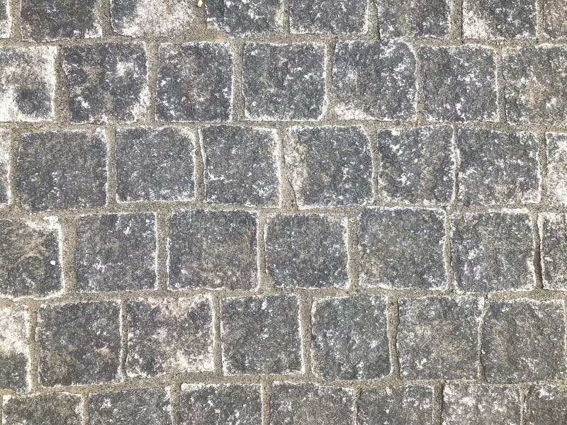 Aged Weathered Stone Paving Walking Way Surface Background. Stock Image ...