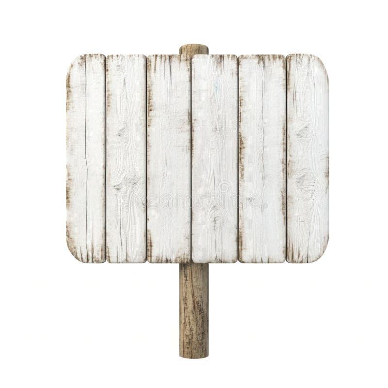 Aged White Providing Sign with Weathered Texture, Wooden Blank Space ...