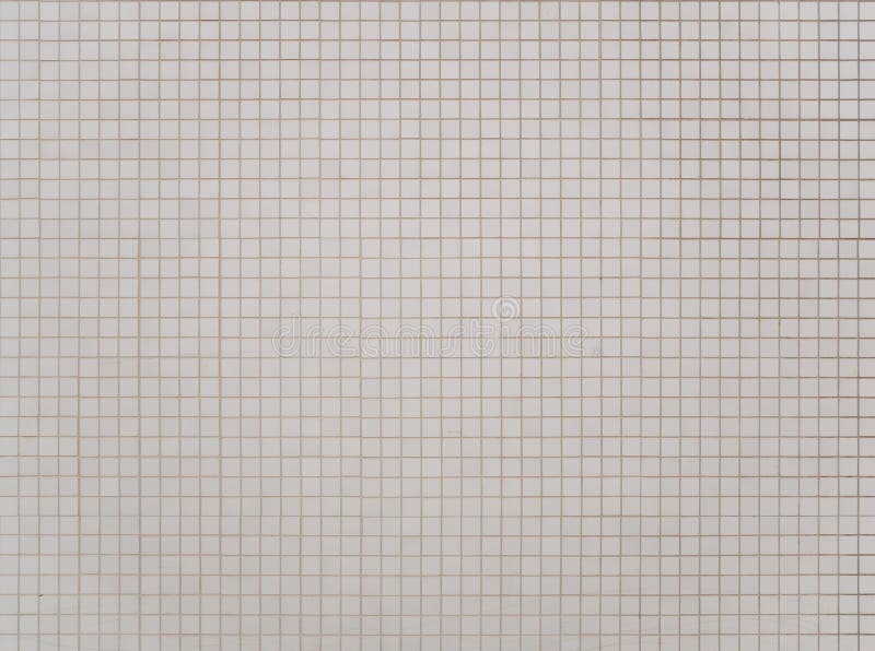 Aged White Tiles in a Grid Pattern on Wall Stock Image - Image of ...
