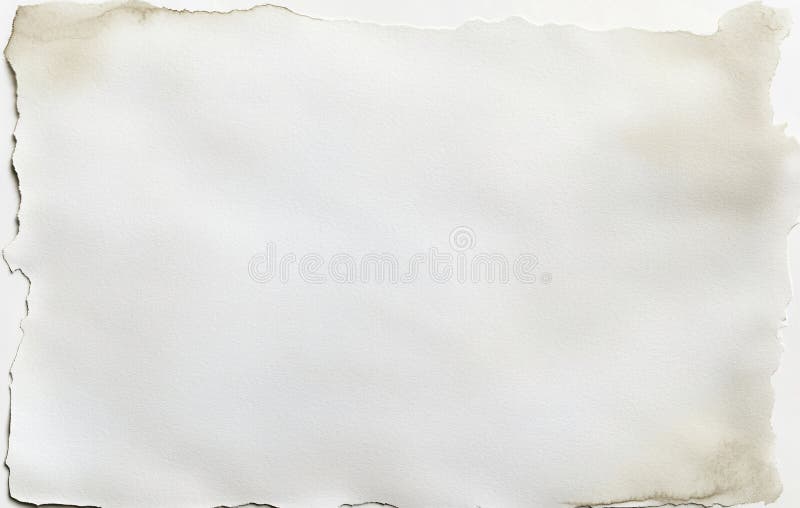 Aged White Torn Paper Texture Background High Quality Image Stock ...
