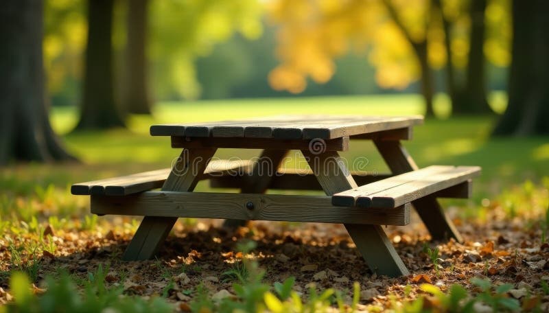 Aged Wood Picnic Tables Stock Illustrations – 13 Aged Wood Picnic ...