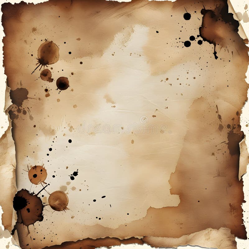 Old Brown Paper Parchment Background Design with Distressed Vintage ...