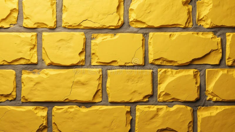 Aged Yellow Stone Wall Texture, Rough, Uneven Bricks High Quality Image ...