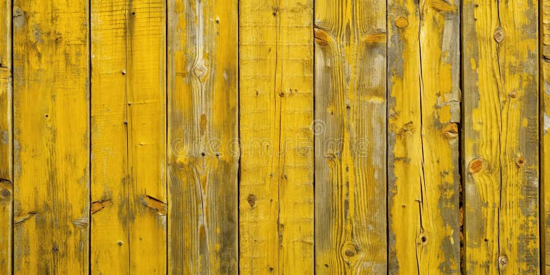 Aged Yellow Wooden Planks Background Texture a Weathered Surface for ...